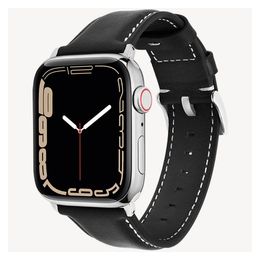 wiiuka Smartwatch-Armband tiime Armband aus Leder für die Apple Watch Serie 1-8