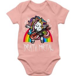 Shirtracer Shirtbody Death Metal Einhorn Sprüche Baby