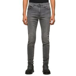 Diesel Skinny-fit-Jeans High Waist Stretch Hose Grau