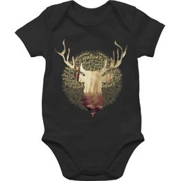 Shirtracer Shirtbody Hirsch Jäger Mode für Oktoberfest Baby Outfit