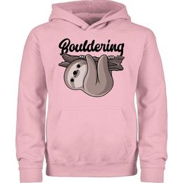 Shirtracer Hoodie Bouldering mit Faultier