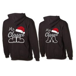 G-graphics Hoodie Mr. Clause & Mrs. Clause Paar- / Partner-Set zum selbst zusammenstellen