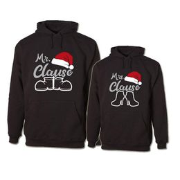 G-graphics Hoodie Mr. Clause & Mrs. Clause Paar- / Partner-Set zum selbst zusammenstellen