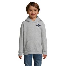 Blondie & Brownie Blondie & Brownie Hoodie Kinder Jungen & Mädchen Top Gun F-14 Brust Stick Tomcat bestickt