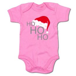 G-graphics Kurzarmbody Ho Ho Ho – Weihnachtsmannmütze Baby Body mit Print / Motiv