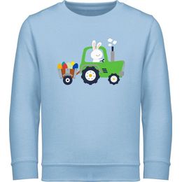 Shirtracer Sweatshirt Traktor Hase Ostereier Geschenk Ostern