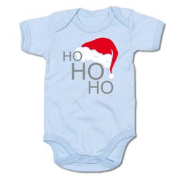 G-graphics Kurzarmbody Ho Ho Ho – Weihnachtsmannmütze Baby Body mit Print / Motiv