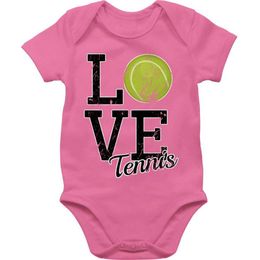 Shirtracer Shirtbody Love Tennis Sport & Bewegung Baby