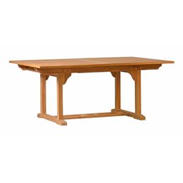 Kai Wiechmann Gartentisch Premium Teak Ausziehtisch eckig als klassischer Holztisch aus Teak