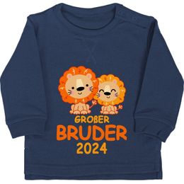 Shirtracer Sweatshirt Großer Bruder 2024 mit Löwen Großer Bruder