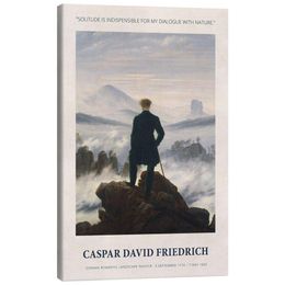 Posterlounge Leinwandbild Caspar David Friedrich