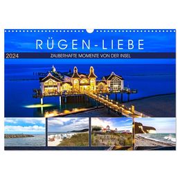 Calvendo Wandkalender RÜGEN-LIEBE (Wandkalender 2024 DIN A3 quer)