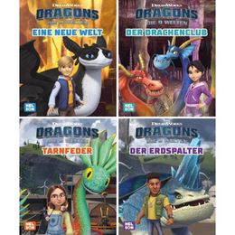 Nelson Mini-Bücher: 4er Dragons: Die neun Welten 1-4, Gebunden