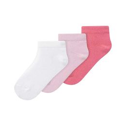 name it - Sneakersocken NMFVILMA FOOTIE 3er Pack in bright ehite, Gr.25-27