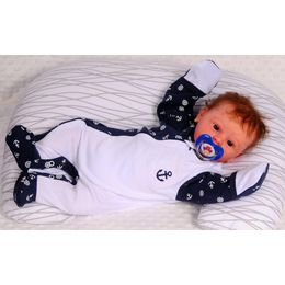 La Bortini Strampler Schlafoverall Strampler Overall Baby Schlafanzug 44 50 56 62 68 74 80 aus reiner Baumwolle