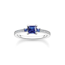 Thomas Sabo Silberring Blaue und Weißen Steine