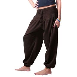 Kunst und Magie Haremshose Kunst&Magie Damen Pluder-/Haremshose Sommerhose Hippie Wellness Yoga