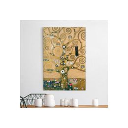 Bilderdepot24 Leinwandbild Kunstdruck Gustav Klimt Der Lebensbaum gold Bild auf Leinwand XXL