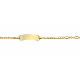 Adelia´s Goldarmband ADELIA´S "333 Gold Figaro Armband 18,5 cm" Armbänder Gr. 18,5, Gelbgold 333, goldfarben (gold) Damen Armbänder Gold