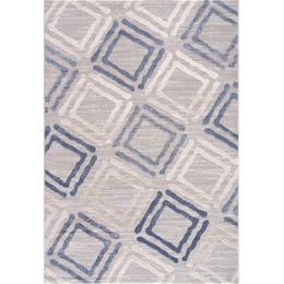 Teppich Sanat "Evra 7006" Teppiche Gr. B/L: 200 cm x 280 cm, 22 mm, 1 St., grau Esszimmerteppiche
