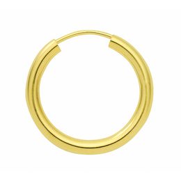 Adelia´s Paar Ohrhänger ADELIA´S "Damen Goldschmuck 1 585 Gold Ohrringe / Creolen Ø 38 mm" Gr. Damen, goldfarben (gold) Damen Ohrhänger