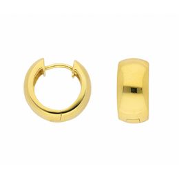 Adelia´s Paar Ohrhänger ADELIA´S "Damen Goldschmuck 1 333 Gold Ohrringe / Creolen Ø 14,6 mm" Gr. Damen, goldfarben (gold) Damen Ohrhänger