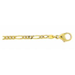 Adelia´s Goldarmband ADELIA´S "Damen Goldschmuck 333 Gold Figaro Armband 19 cm" Armbänder Gr. 19, Gelbgold 333, goldfarben (gold) Damen Armbänder Gold