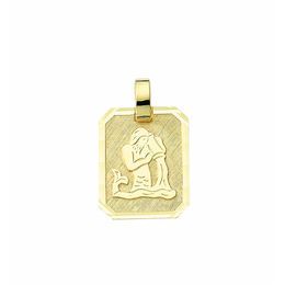 Adelia´s Kette mit Anhänger ADELIA´S "333 Gold Sternzeichen Wassermann" Halsketten Gr. Gelbgold 333, goldfarben (gold) Damen Ketten mit Anhänger