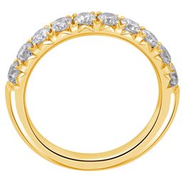 Diamantring ONE ELEMENT "0.25 ct Diamant Brillant Memoire Ring aus 585 Gelbgold" Fingerringe Gr. 52, Gelbgold 585-Diamanten, goldfarben (gold) Damen Diamantringe