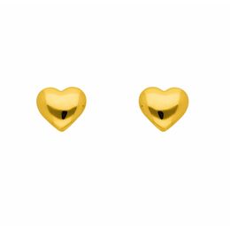 Adelia´s Paar Ohrhänger ADELIA´S "Damen Goldschmuck 1 585 Gold Ohrringe / Ohrstecker" Gr. Damen, goldfarben (gold) Damen Ohrhänger