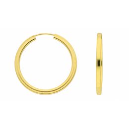 Adelia´s Paar Ohrhänger ADELIA´S "Damen Goldschmuck 1 333 Gold Ohrringe / Creolen Ø 30 mm" Gr. Damen, goldfarben (gold) Damen Ohrhänger