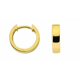 Adelia´s Paar Ohrhänger ADELIA´S "Damen Goldschmuck 1 585 Gold Ohrringe / Creolen Ø 11,7 mm" Gr. Damen, goldfarben (gold) Damen Ohrhänger