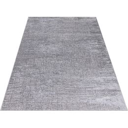 Teppich Home Affaire "Ariano" Teppiche Gr. B/L: 240 cm x 320 cm, 12 mm, 1 St., grau Esszimmerteppiche Vintage, dezenter Glanz, Hoch-Tief-Struktur, Schrumpf Carving-Effekt