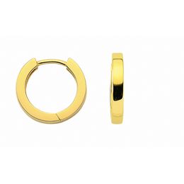 Adelia´s Paar Ohrhänger ADELIA´S "Damen Goldschmuck 1 333 Gold Ohrringe / Creolen Ø 15,2 mm" Gr. Damen, goldfarben (gold) Damen Ohrhänger