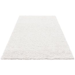 Hochflor-Teppich Home Affaire "Viva" Teppiche Gr. B/L: 200 cm x 290 cm, 45 mm, 1 St., weiß (snow) Esszimmerteppiche