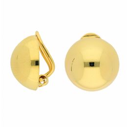 Adelia´s Paar Ohrhänger ADELIA´S "Damen Goldschmuck 1 333 Gold Ohrringe / Ohrclips Ø 14 mm" Gr. Damen, goldfarben (gold) Damen Ohrhänger