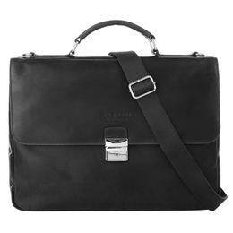 Aktentasche Bugatti "ROMANO" Gr. B/H/T: 39 cm x 30 cm x 8 cm onesize, schwarz Damen Taschen Aktenkoffer