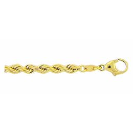 Adelia´s Goldarmband ADELIA´S "585 Gold Kordel Armband 18,5 cm" Armbänder Gr. Gelbgold 585, goldfarben (gold) Damen Armbänder Gold