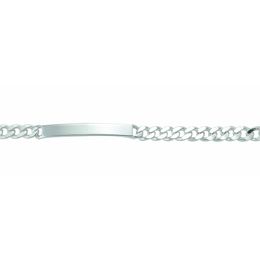 Adelia´s Silberarmband ADELIA´S "925 Silber Flach Panzer Armband 19 cm" Armbänder Gr. 19, Silber 925 (Sterlingsilber), silberfarben (silber) Damen Armbänder Silber