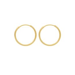 Adelia´s Paar Ohrhänger ADELIA´S "1 333 Gold Ohrringe / Creolen Ø 44 mm" Gr. Damen, Gelbgold 333, goldfarben (gold) Damen Ohrhänger