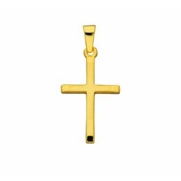 Adelia´s Kette mit Anhänger ADELIA´S "585 Gold Kreuz Anhänger" Halsketten Gr. Gelbgold 585, goldfarben (gold) Damen Ketten mit Anhänger