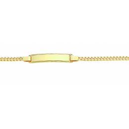 Adelia´s Goldarmband ADELIA´S "333 Gold Flach Panzer Armband 18,5 cm" Armbänder Gr. 18,5, Gelbgold 333, goldfarben (gold) Damen Armbänder Gold