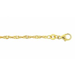Adelia´s Goldarmband ADELIA´S "333 Gold Singapur Armband 18,5 cm" Armbänder Gr. Gelbgold 333, goldfarben (gold) Damen Armbänder Gold