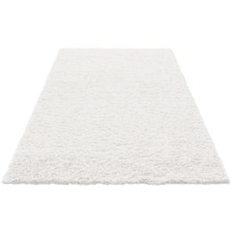 Hochflor-Teppich Home Affaire "Viva" Teppiche Gr. B/L: 280 cm x 390 cm, 45 mm, 1 St., weiß (snow) Esszimmerteppiche