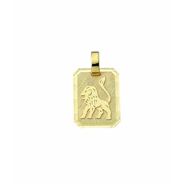 Adelia´s Kette mit Anhänger ADELIA´S "333 Gold Sternzeichen Löwe" Halsketten Gr. Gelbgold 333, goldfarben (gold) Damen Ketten mit Anhänger