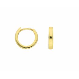 Adelia´s Paar Ohrhänger ADELIA´S "Damen Goldschmuck 1 585 Gold Ohrringe / Creolen Ø 12 mm" Gr. Damen, goldfarben (gold) Damen Ohrhänger