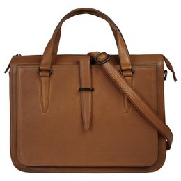 XZONE Aktentasche X-ZONE Gr. B/H/T: 36 cm x 25 cm x 7 cm onesize, braun (cognac) Damen Taschen Aktenkoffer