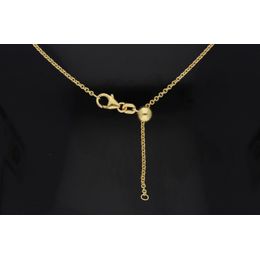 Adelia´s Kette ohne Anhänger ADELIA´S "585 Gold mit Zirkonia" Halsketten Gr. Gelbgold 585, goldfarben (gold) Damen Ketten ohne Anhänger