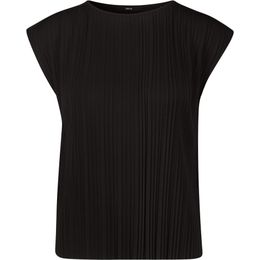 Zero Kurzarm-Shirt, Plissee, für Damen, schwarz, L