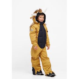 Schneeoverall WeeDo "WILD THING" Gr. 92/104, Normalgrößen, braun (golden brown) Jungen Overalls Schneeanzüge